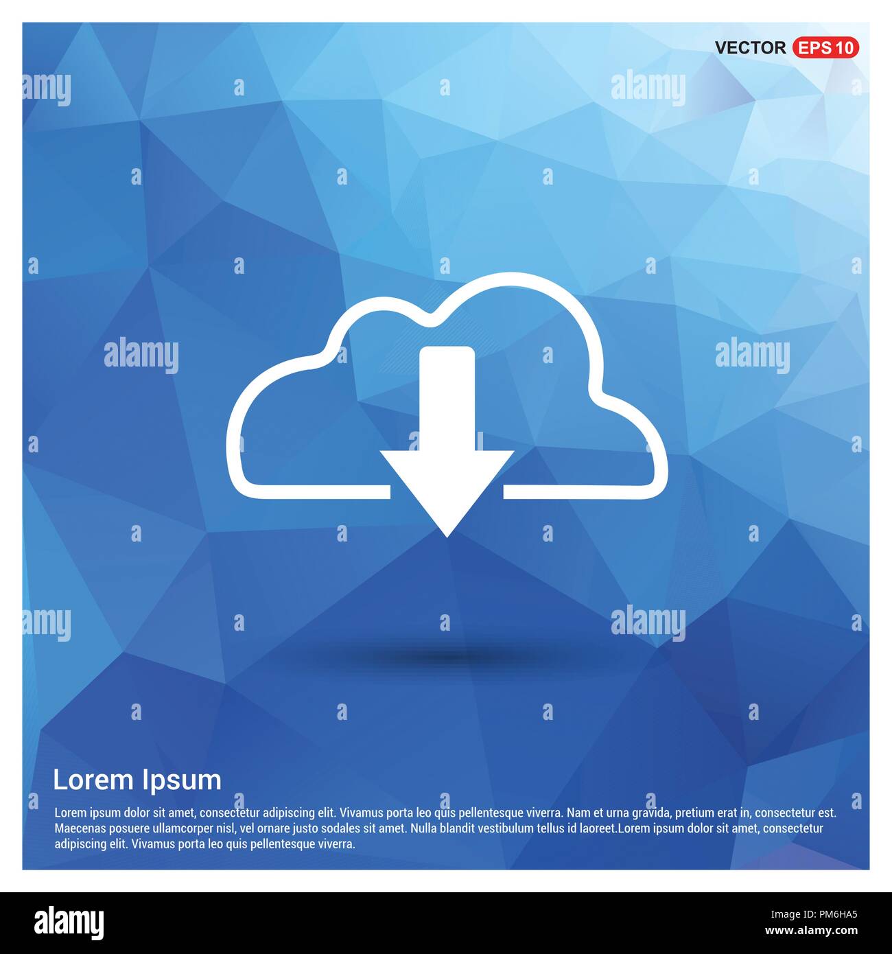Cloud Download Icon Stock Vector Image & Art - Alamy