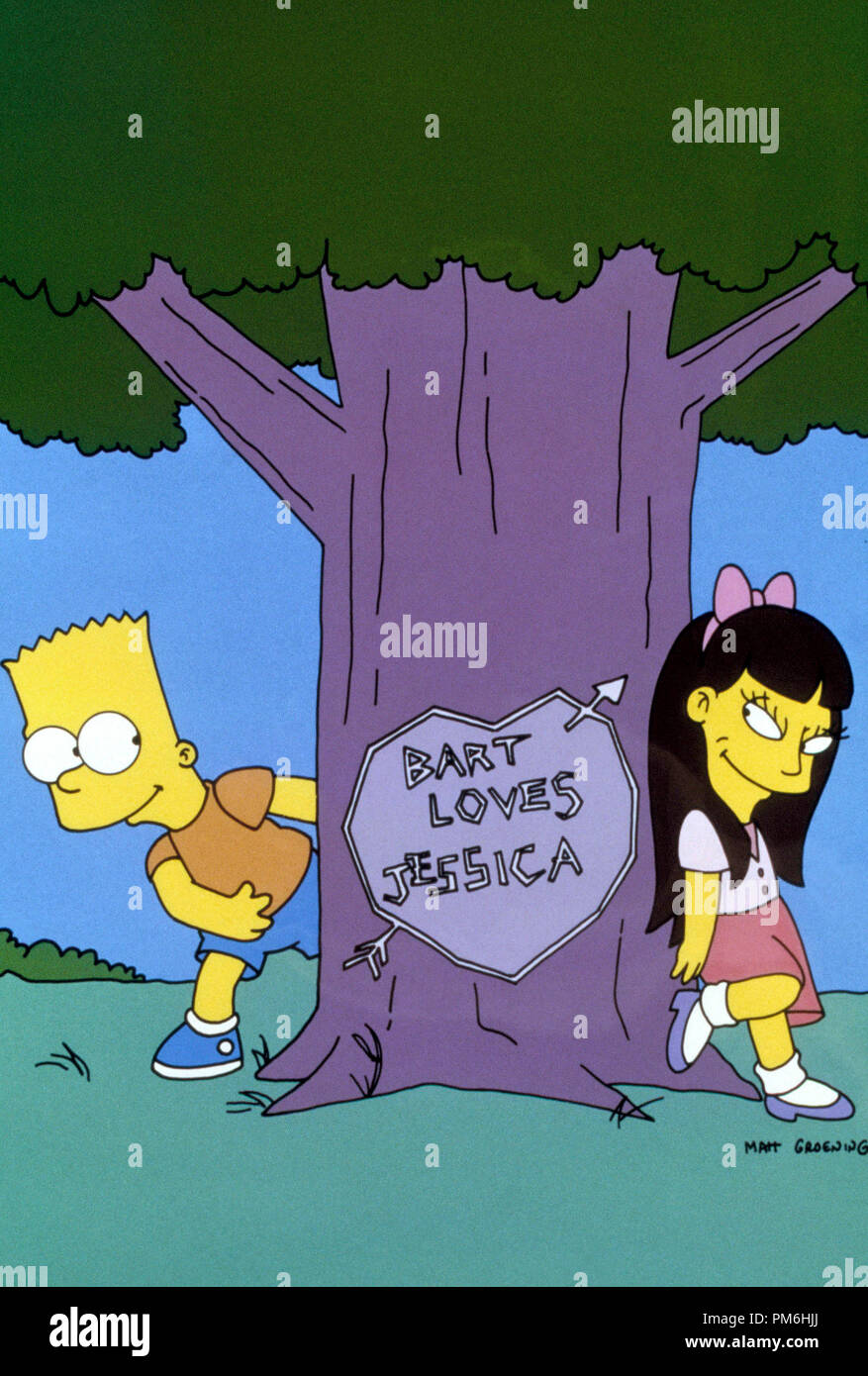 Film Still From The Simspons Episode Barts Girlfriend Bart