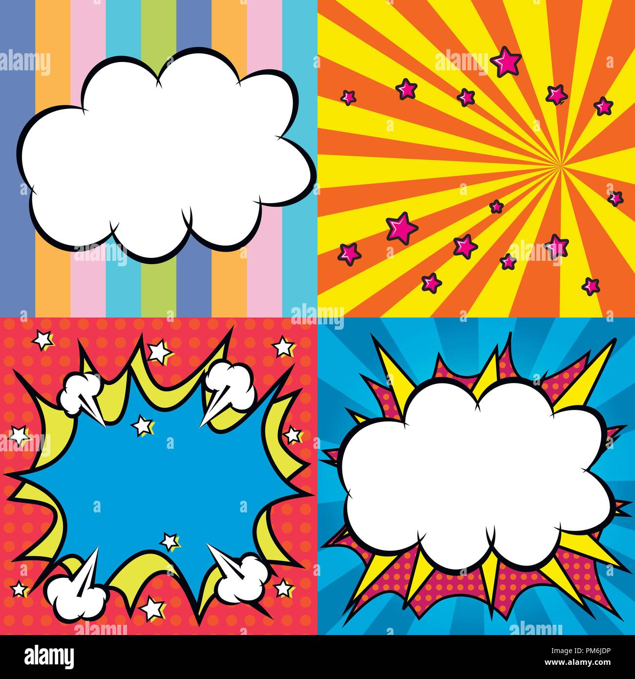 Background, pattern, set, set of backgrounds, template Stock Vector ...
