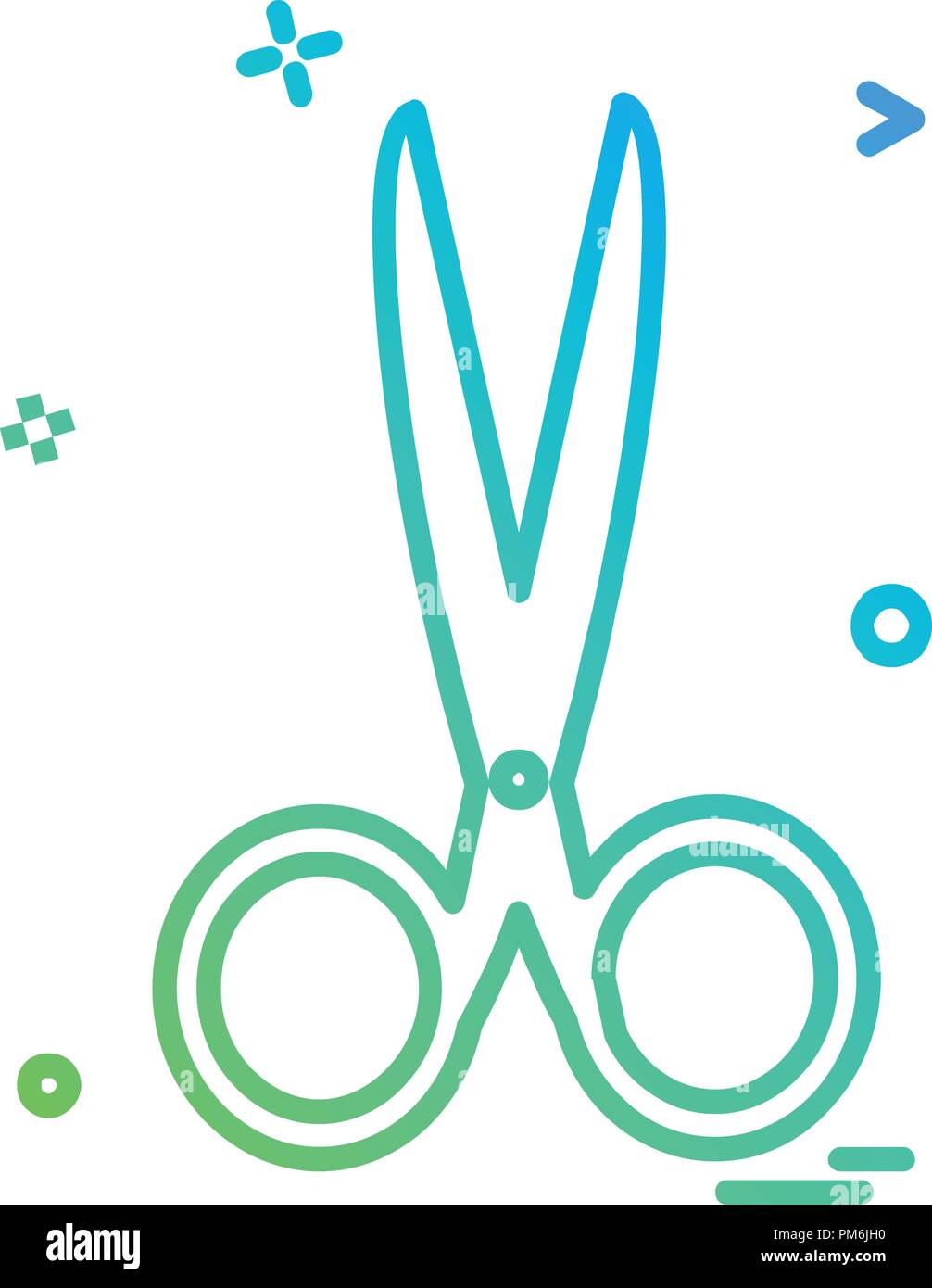 Scissors Icon design vector Stock Vector Image & Art - Alamy