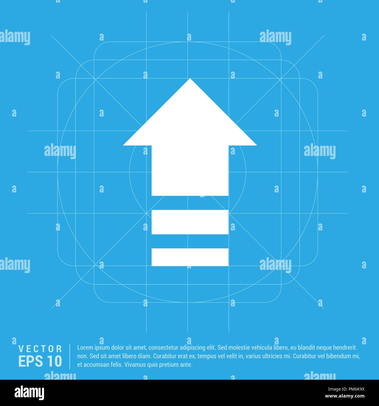 Upper Arrow Icon Stock Vector Image & Art - Alamy