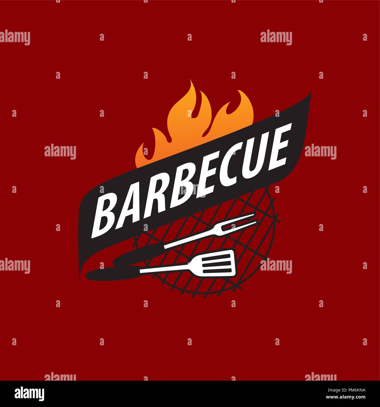 Barbecue party logo Stock Vector Image & Art - Alamy
