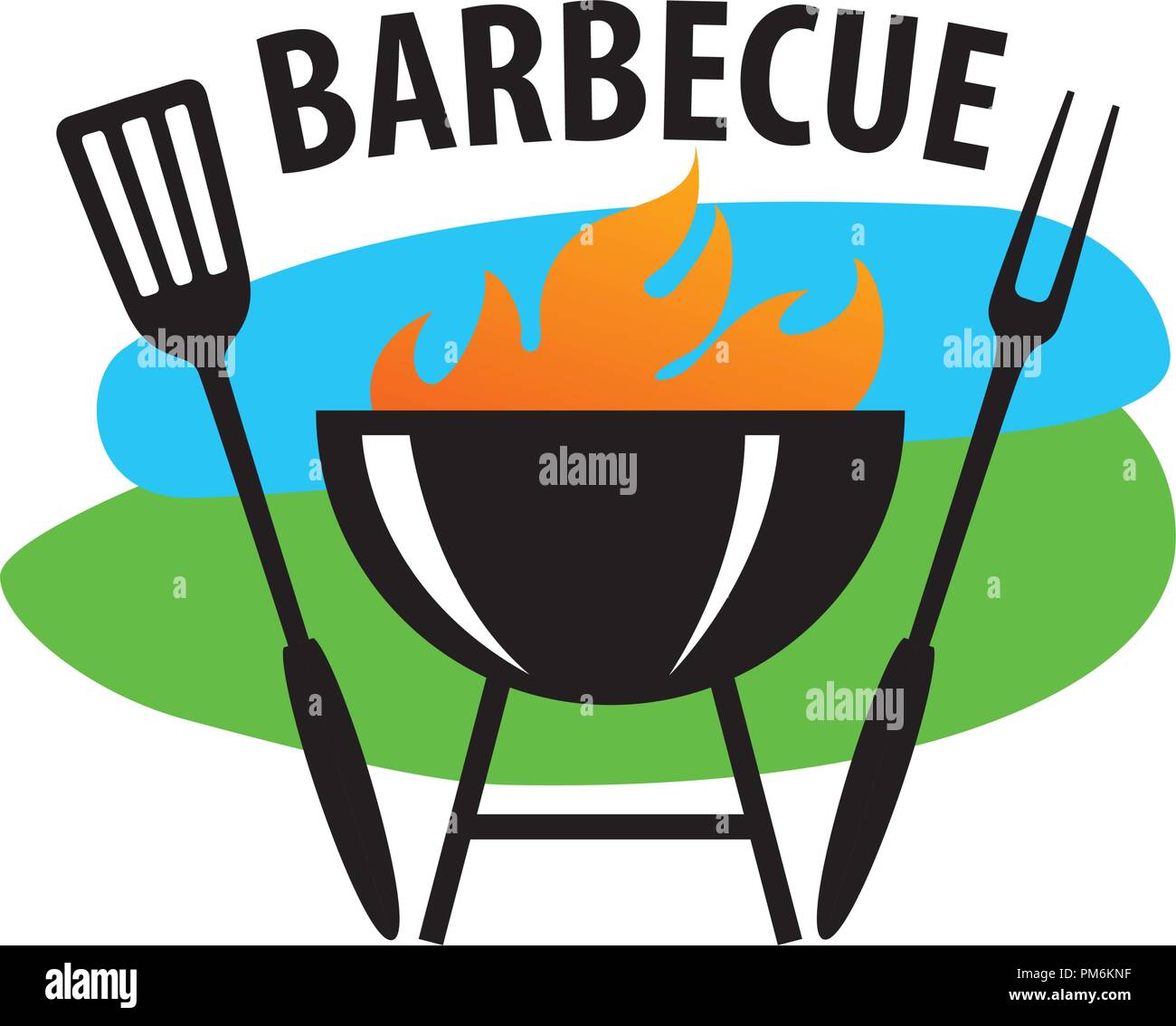 Barbecue party logo Stock Vector Image & Art - Alamy