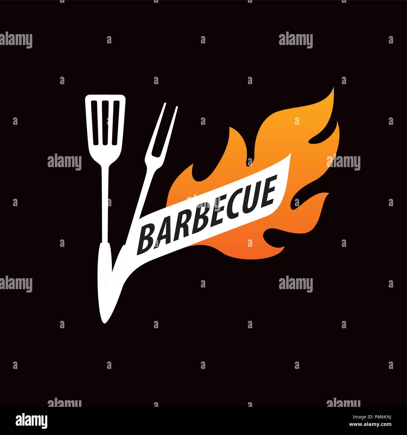 Barbecue party logo Stock Vector Image & Art - Alamy