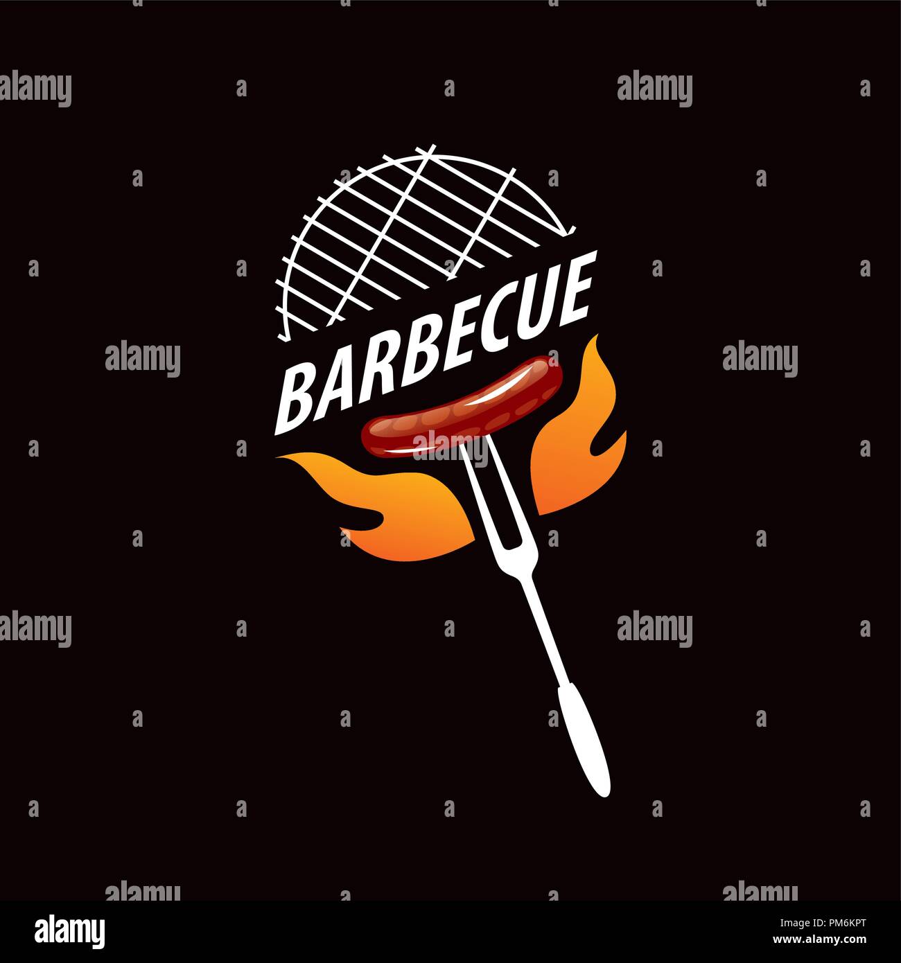 Barbecue party logo Stock Vector Image & Art - Alamy