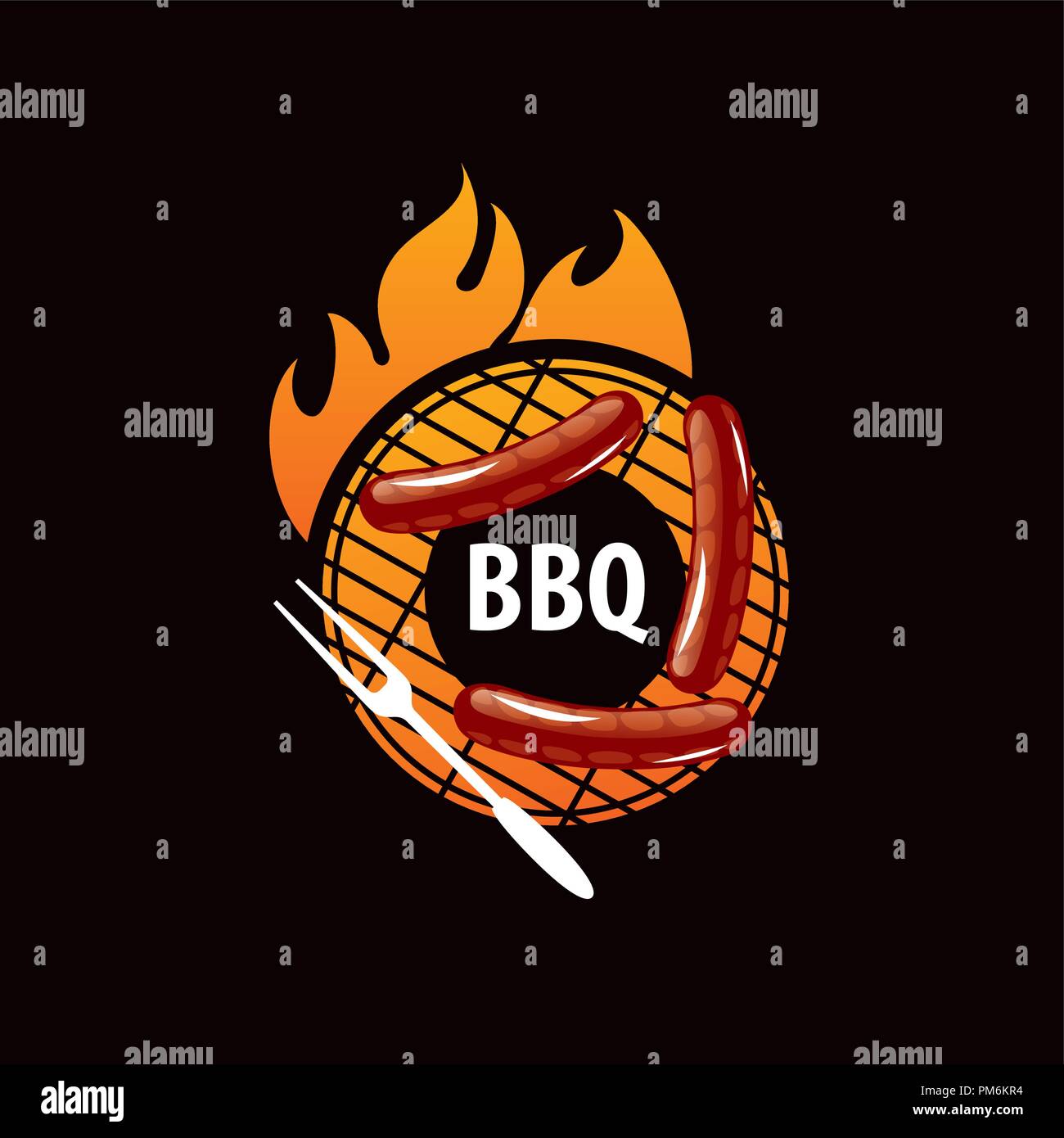 Barbecue party logo Stock Vector Image & Art - Alamy