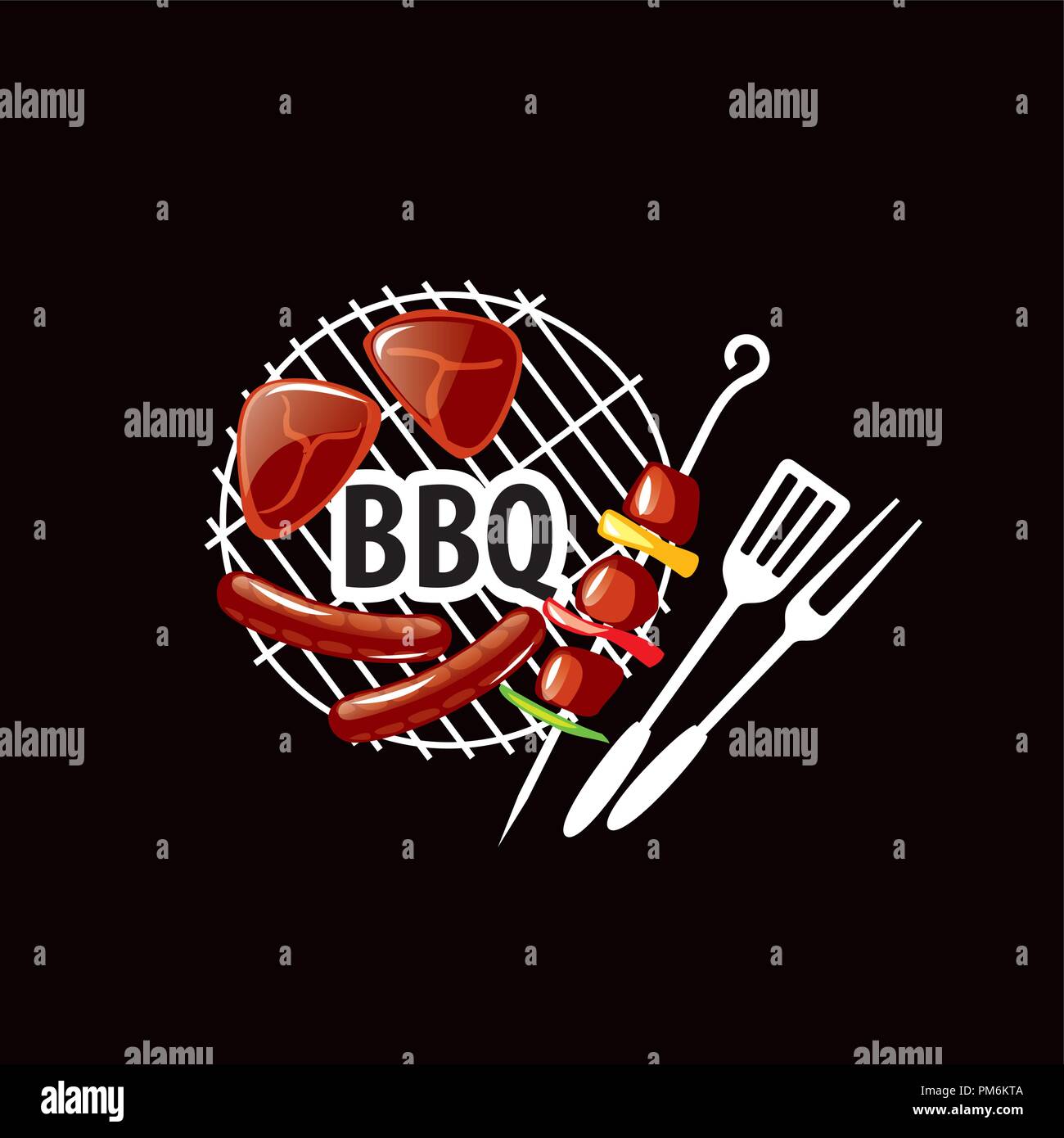 Barbecue party logo Stock Vector Image & Art - Alamy