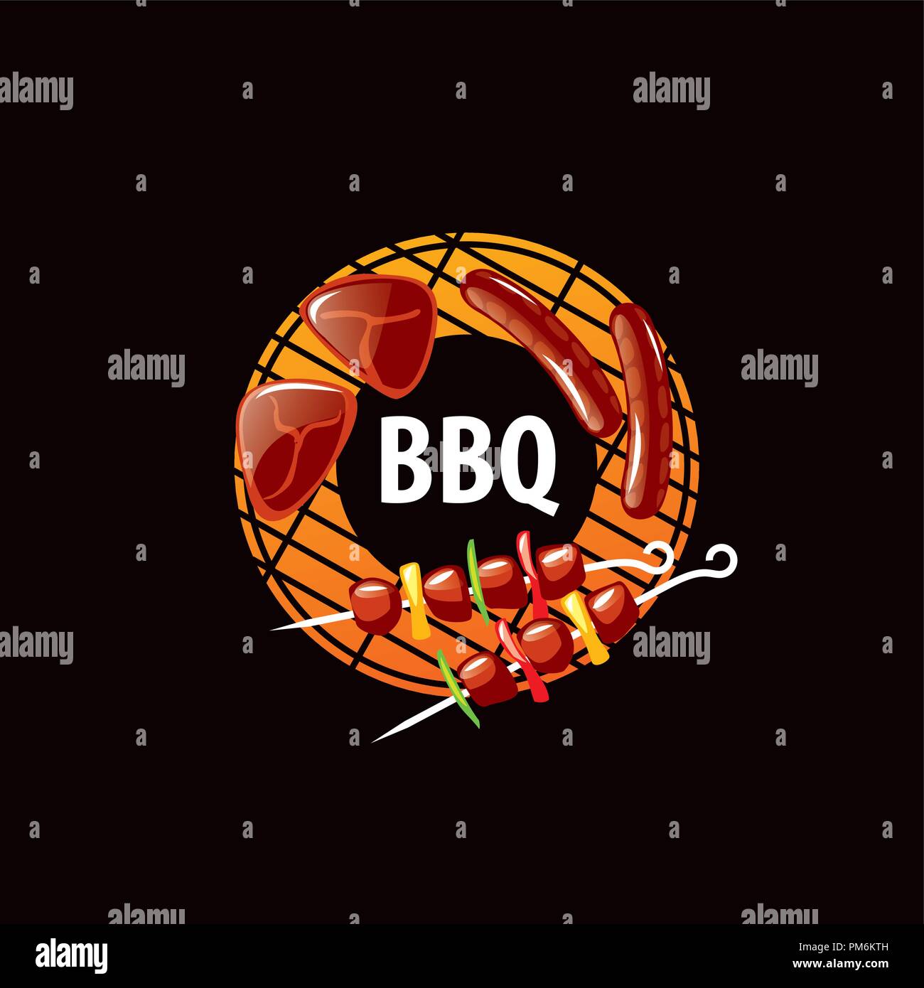 Barbecue party logo Stock Vector Image & Art - Alamy