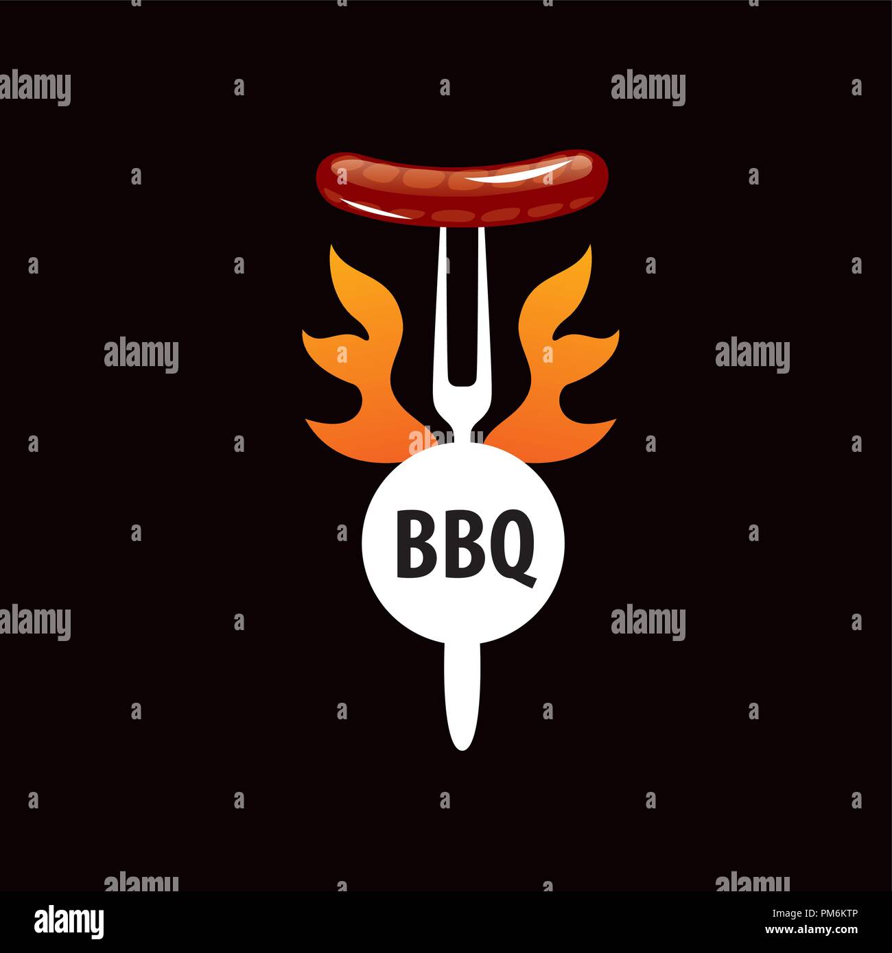 Barbecue party logo Stock Vector Image & Art - Alamy