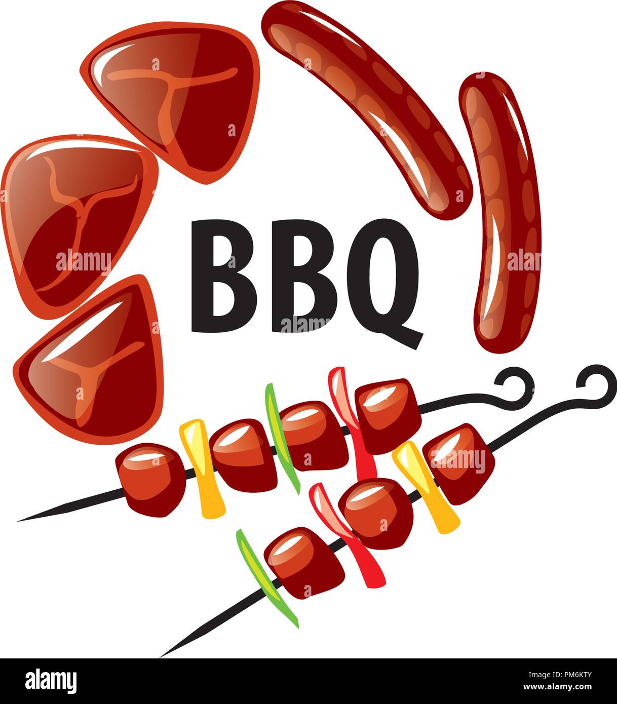 Barbecue party logo Stock Vector Image & Art - Alamy