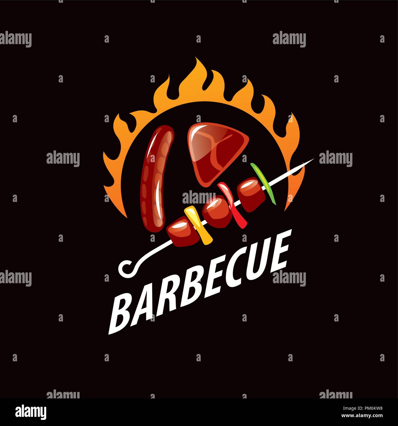 Barbecue party logo Stock Vector Image & Art - Alamy