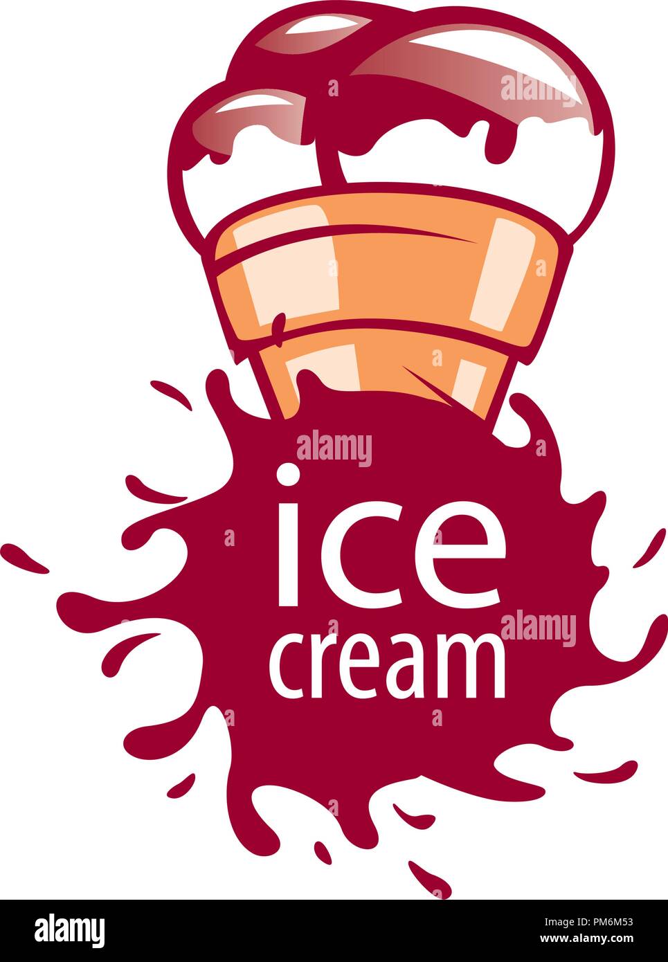 logo ice cream Stock Vector Image & Art - Alamy