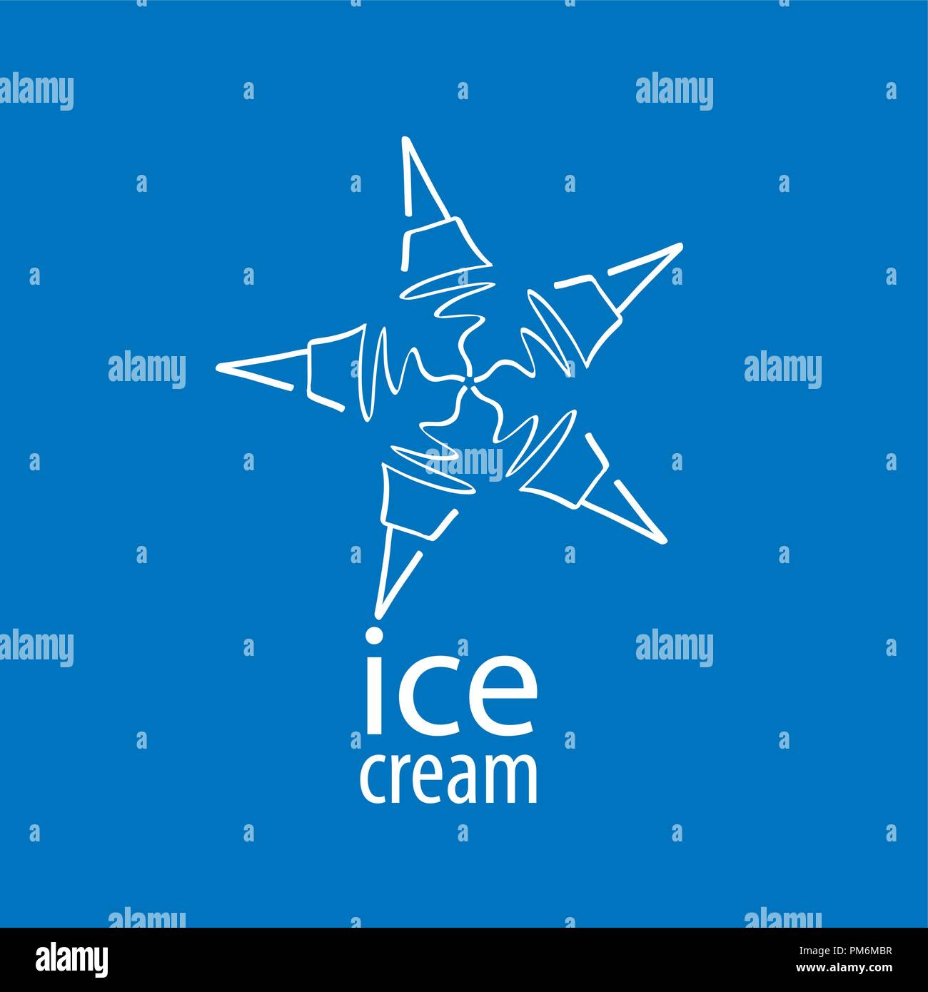 logo ice cream Stock Vector Image & Art - Alamy