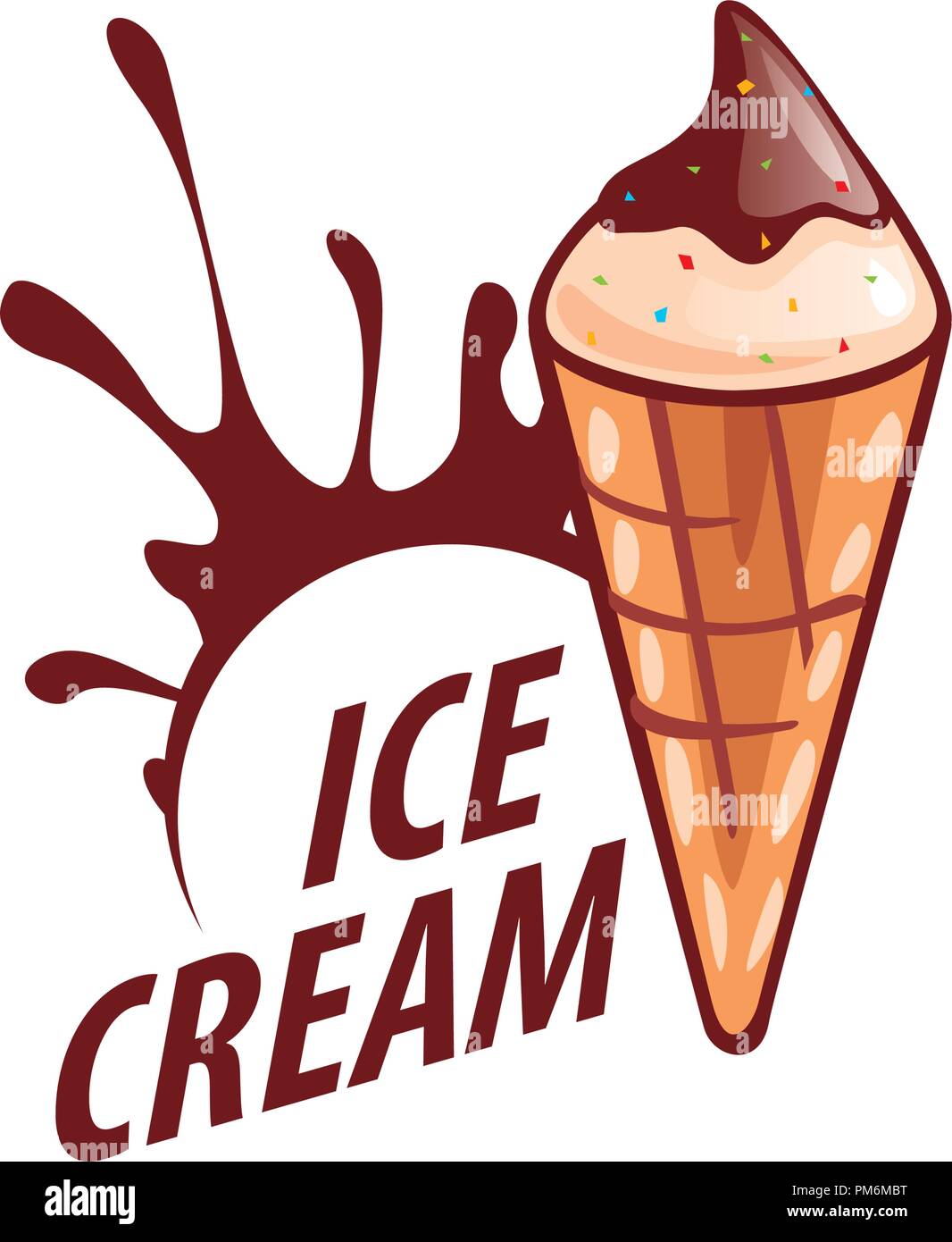 logo ice cream Stock Vector Image & Art - Alamy