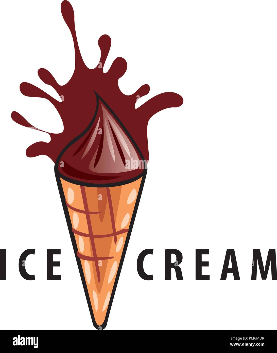 logo ice cream Stock Vector Image & Art - Alamy