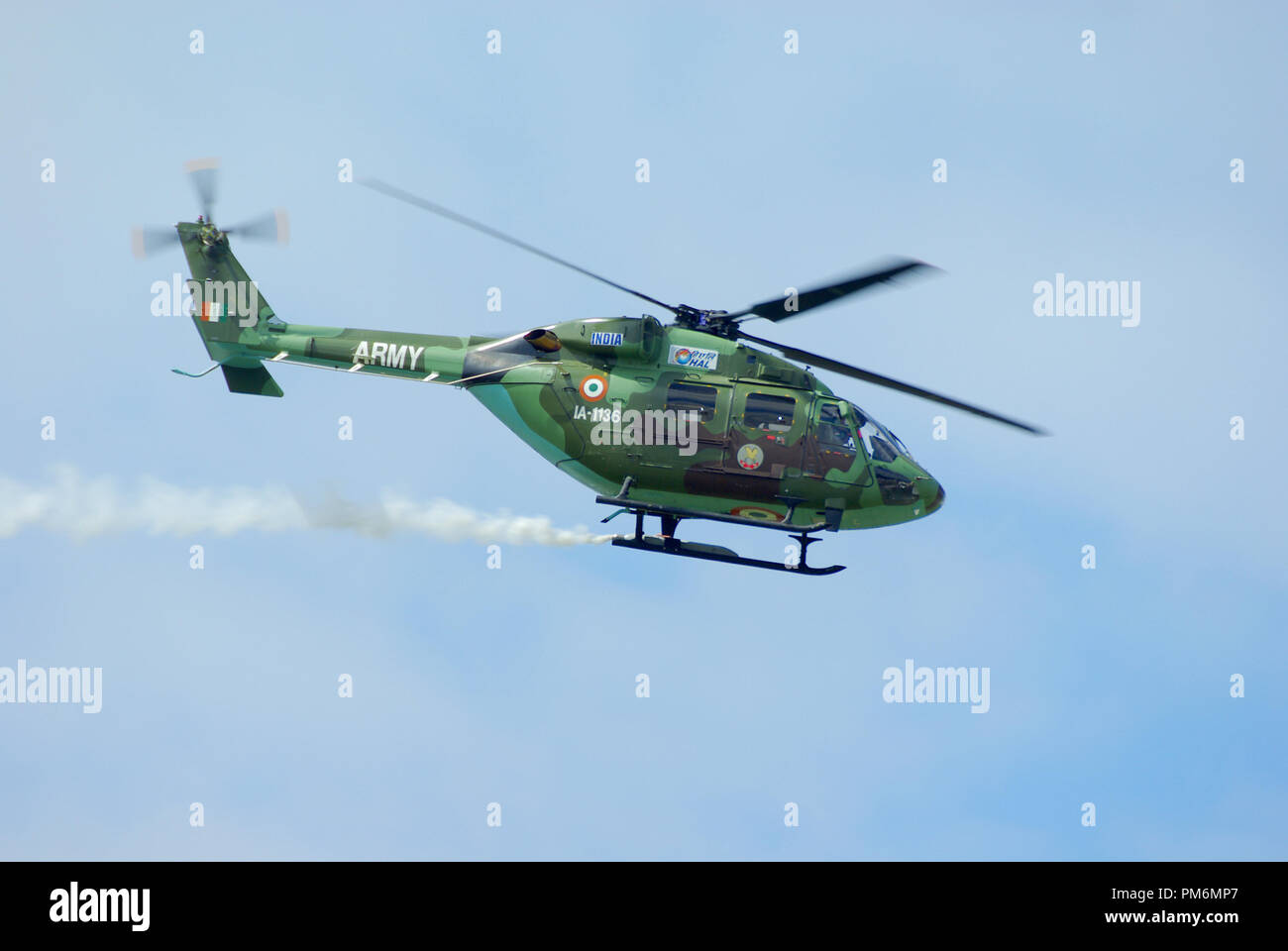 Hindustan Aeronautics ALH Dhruv helicopter of India Army Indian Army at ...