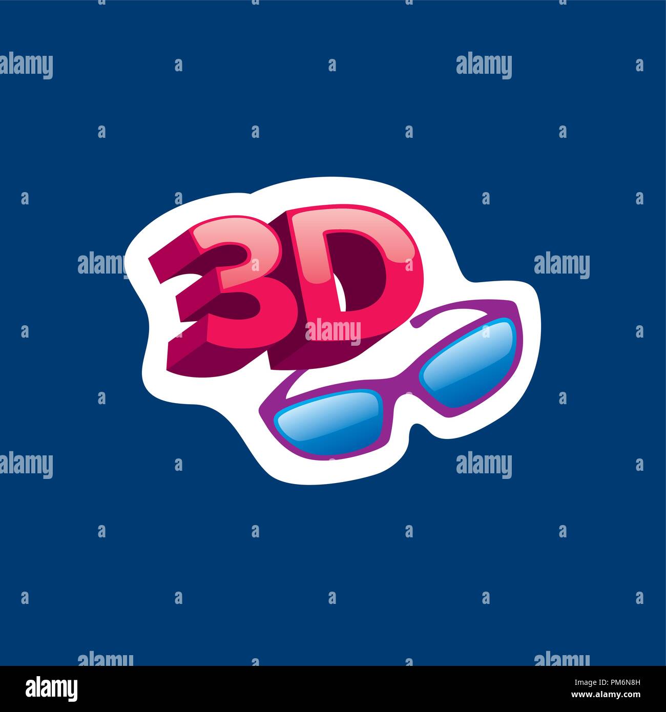 vector logo stereoscopy Stock Vector Image & Art - Alamy