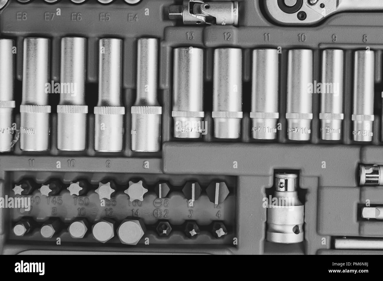 Box construction tools in Black and White Stock Photos & Images - Alamy