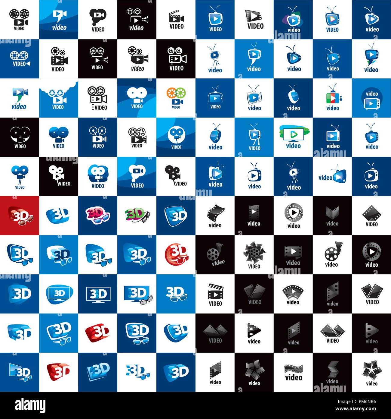 vector logo video Stock Vector Image & Art - Alamy