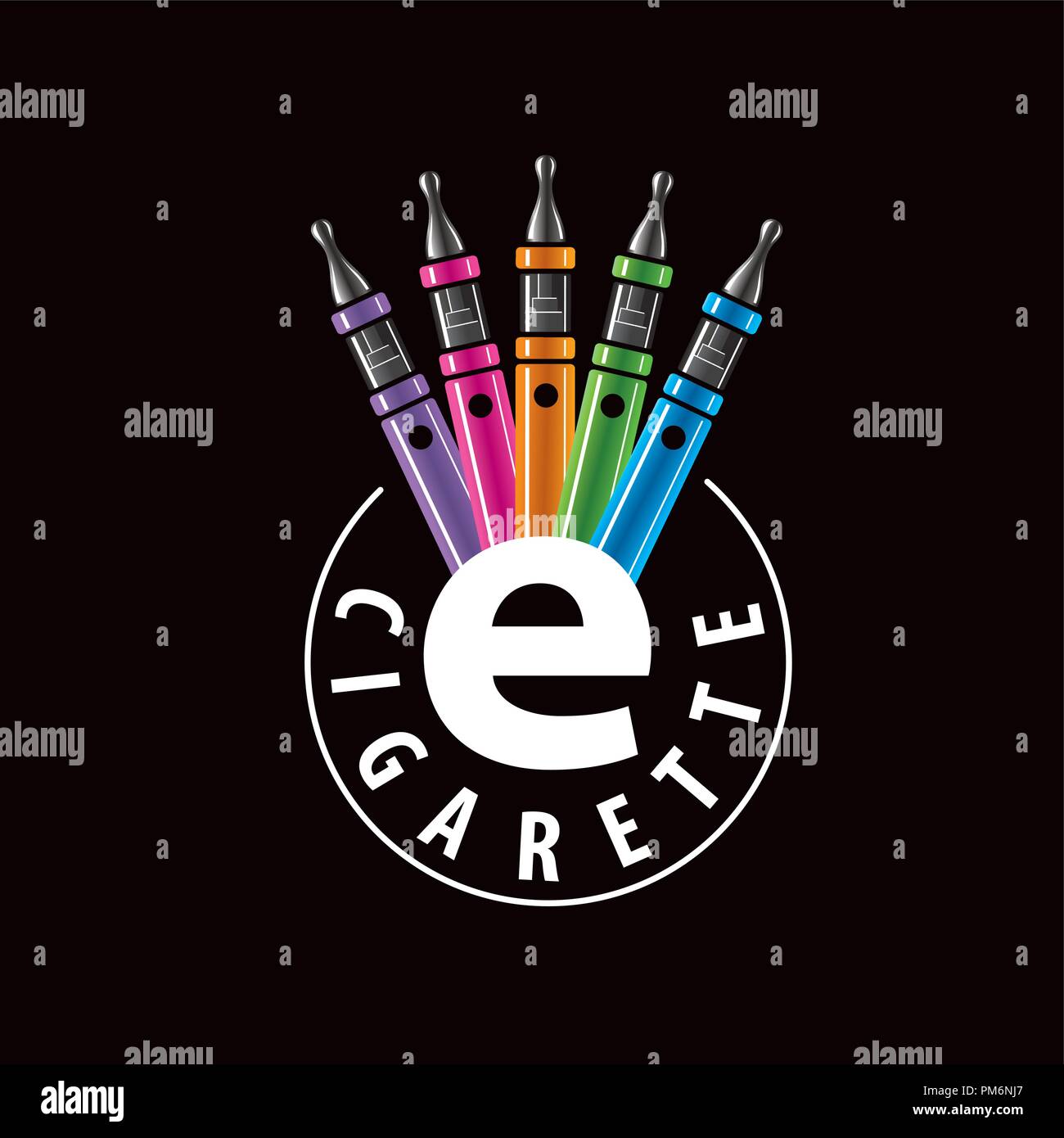 vector logo electronic cigarette Stock Vector Image & Art - Alamy