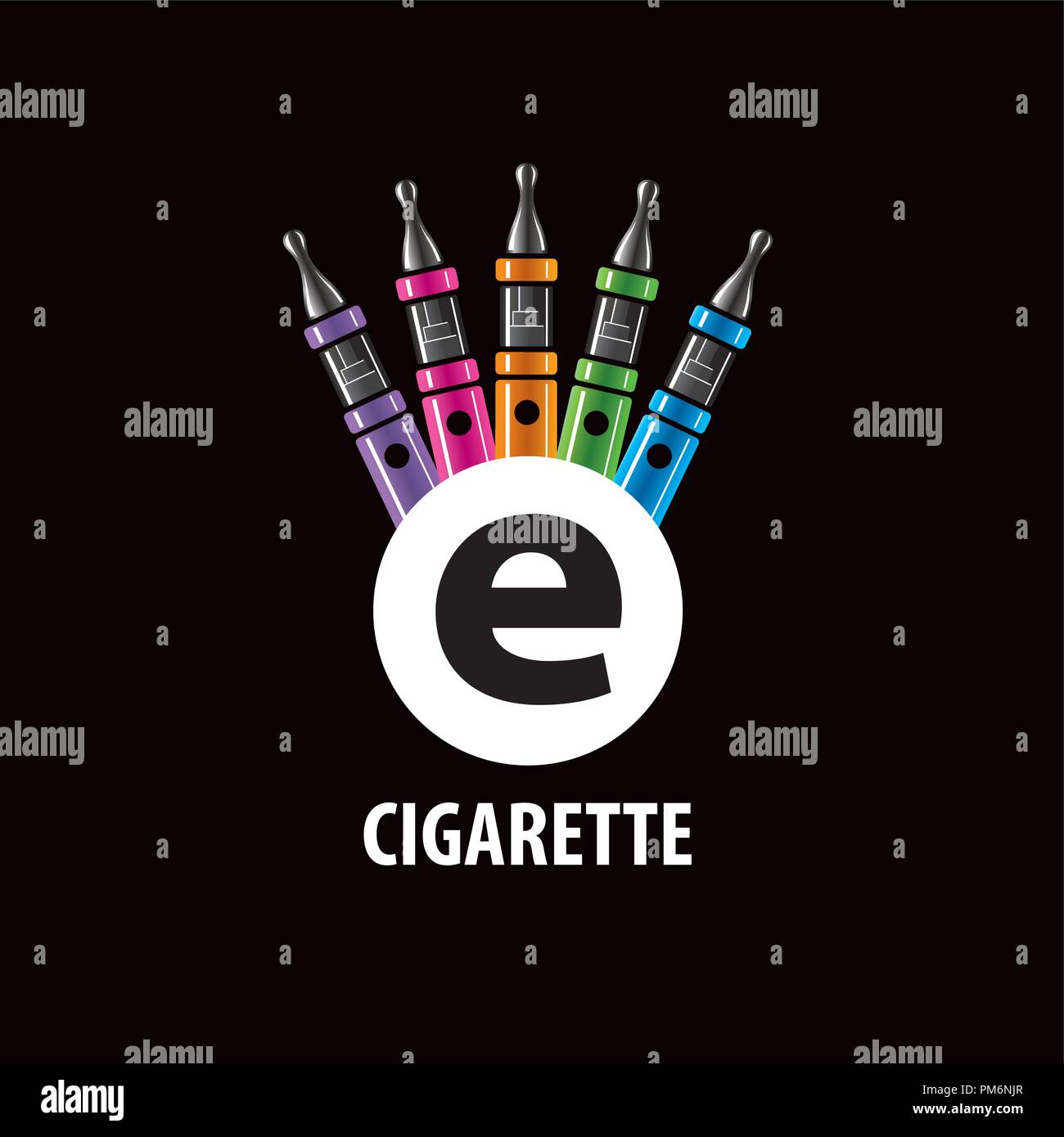 vector logo electronic cigarette Stock Vector Image & Art - Alamy
