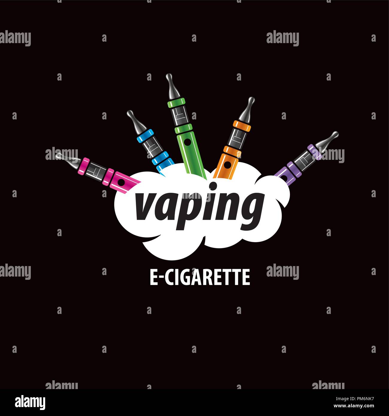 vector logo electronic cigarette Stock Vector Image & Art - Alamy