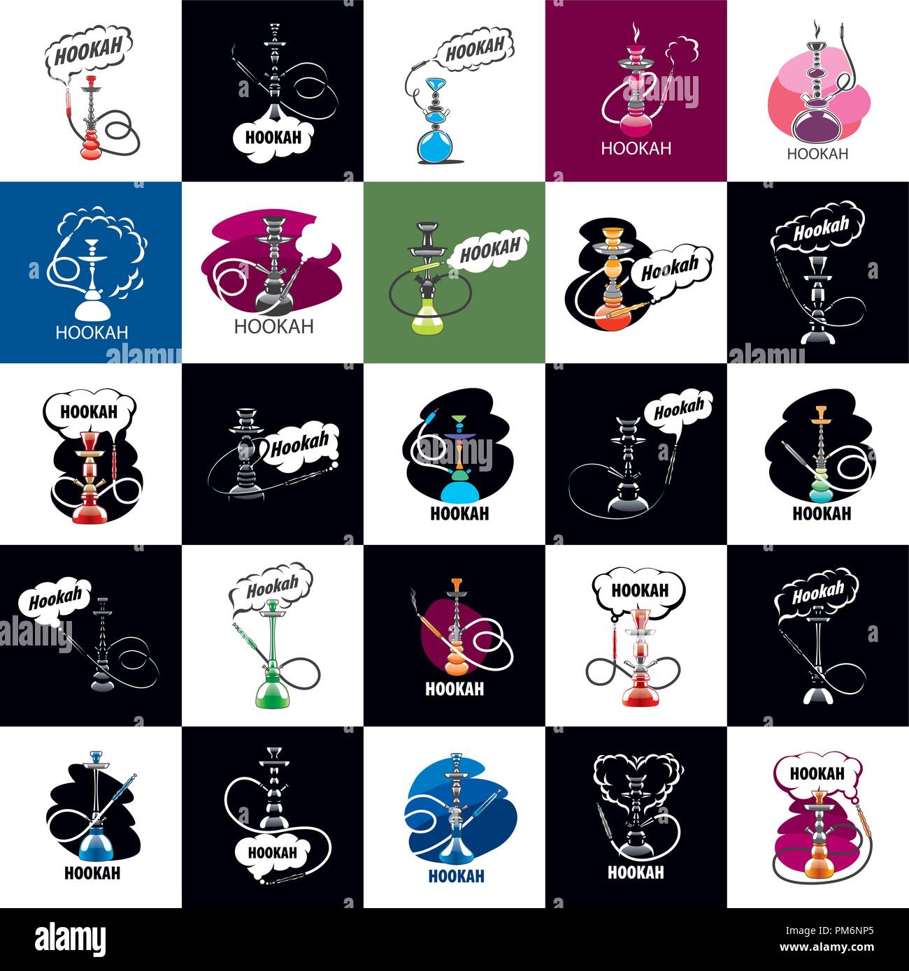 vector logo hookah Stock Vector Image & Art - Alamy