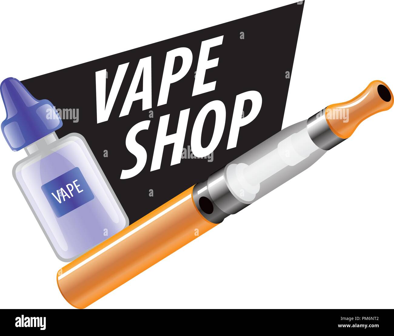 vector logo for the shop of electronic cigarettes Stock Vector Image ...