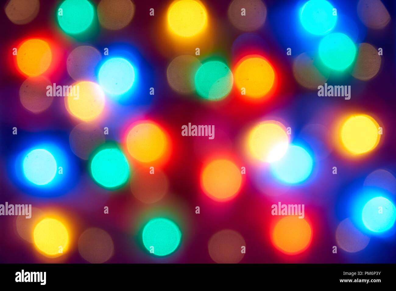 Abstract outline of light colored circles bokeh Stock Photo - Alamy