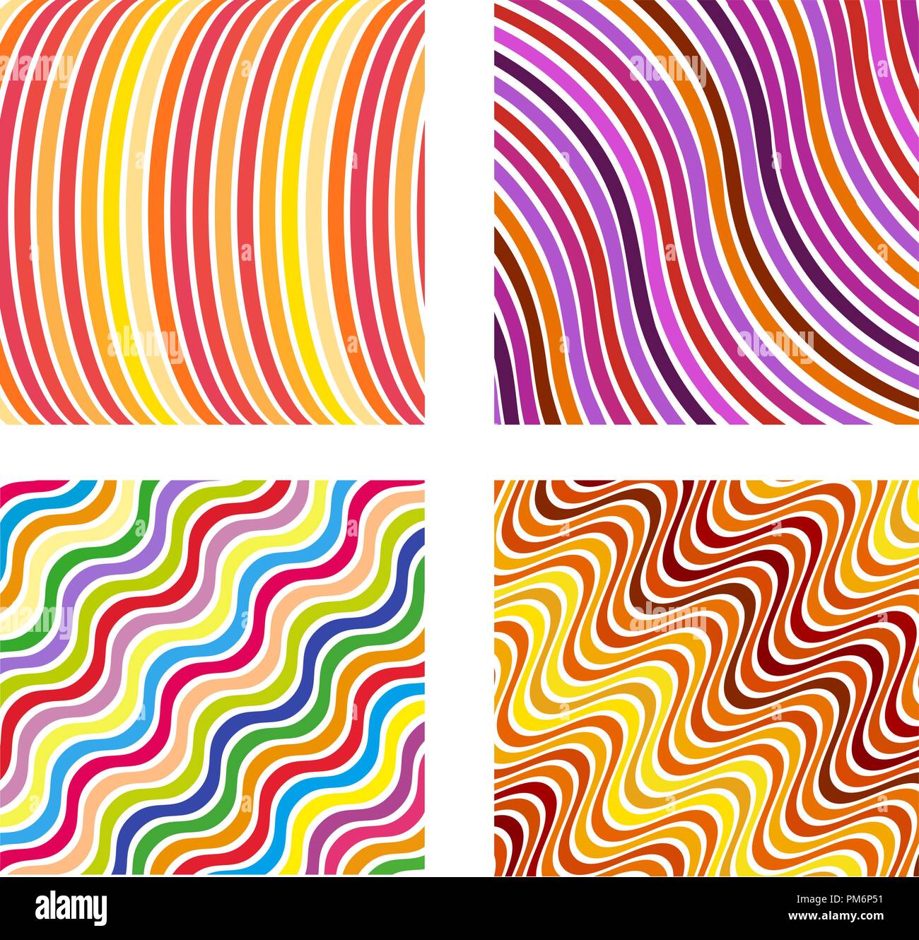 Set Wave pattern template. curved lines on white background. Graphic ...