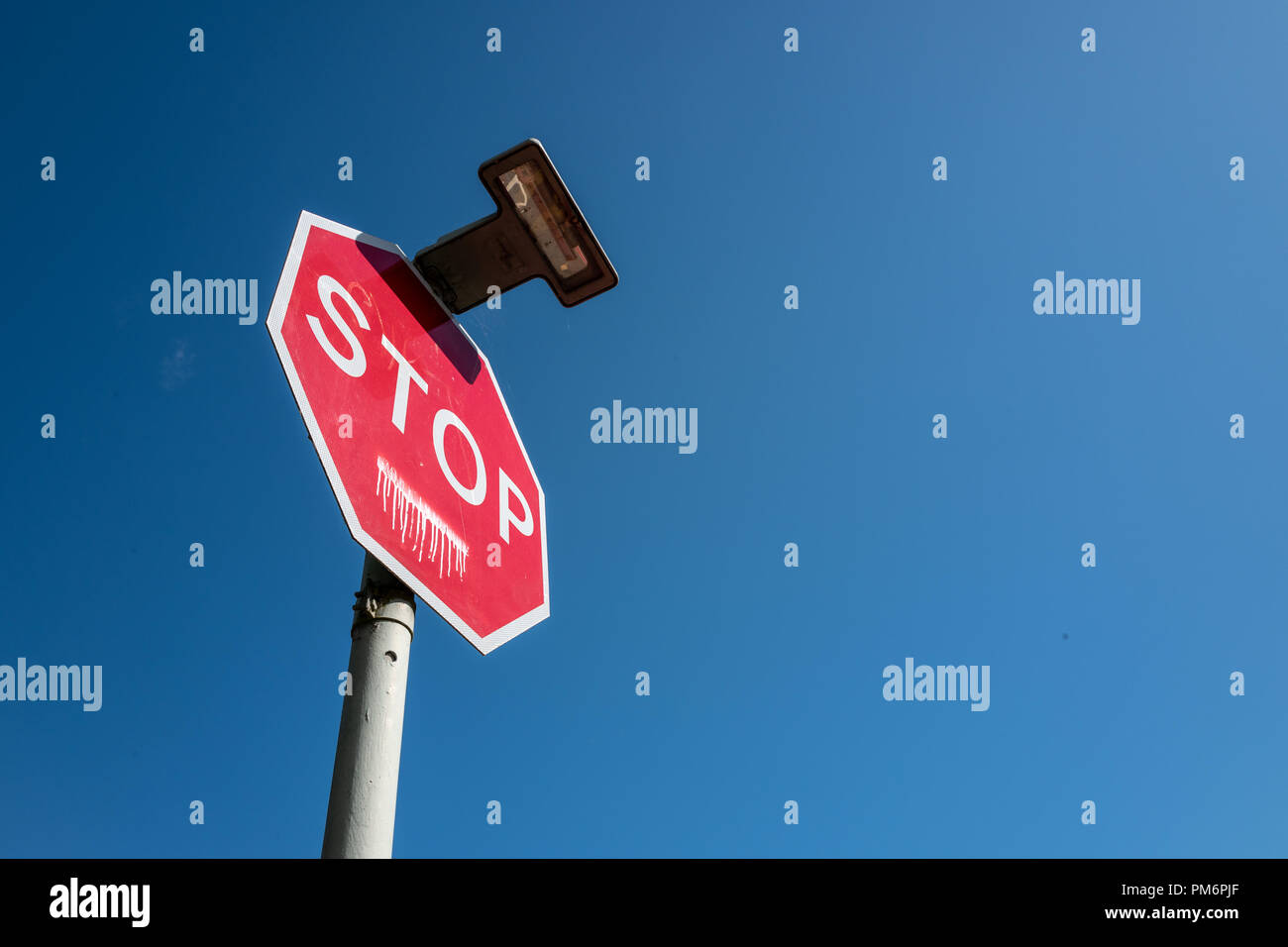 Stop sign in Brighton Stock Photo - Alamy