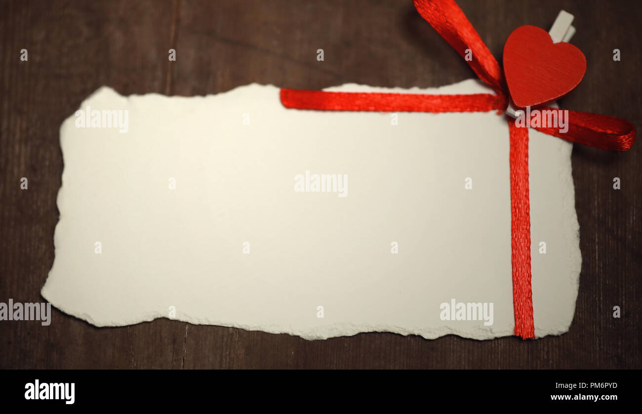 white sheet of paper love notes and heart shape Stock Photo - Alamy