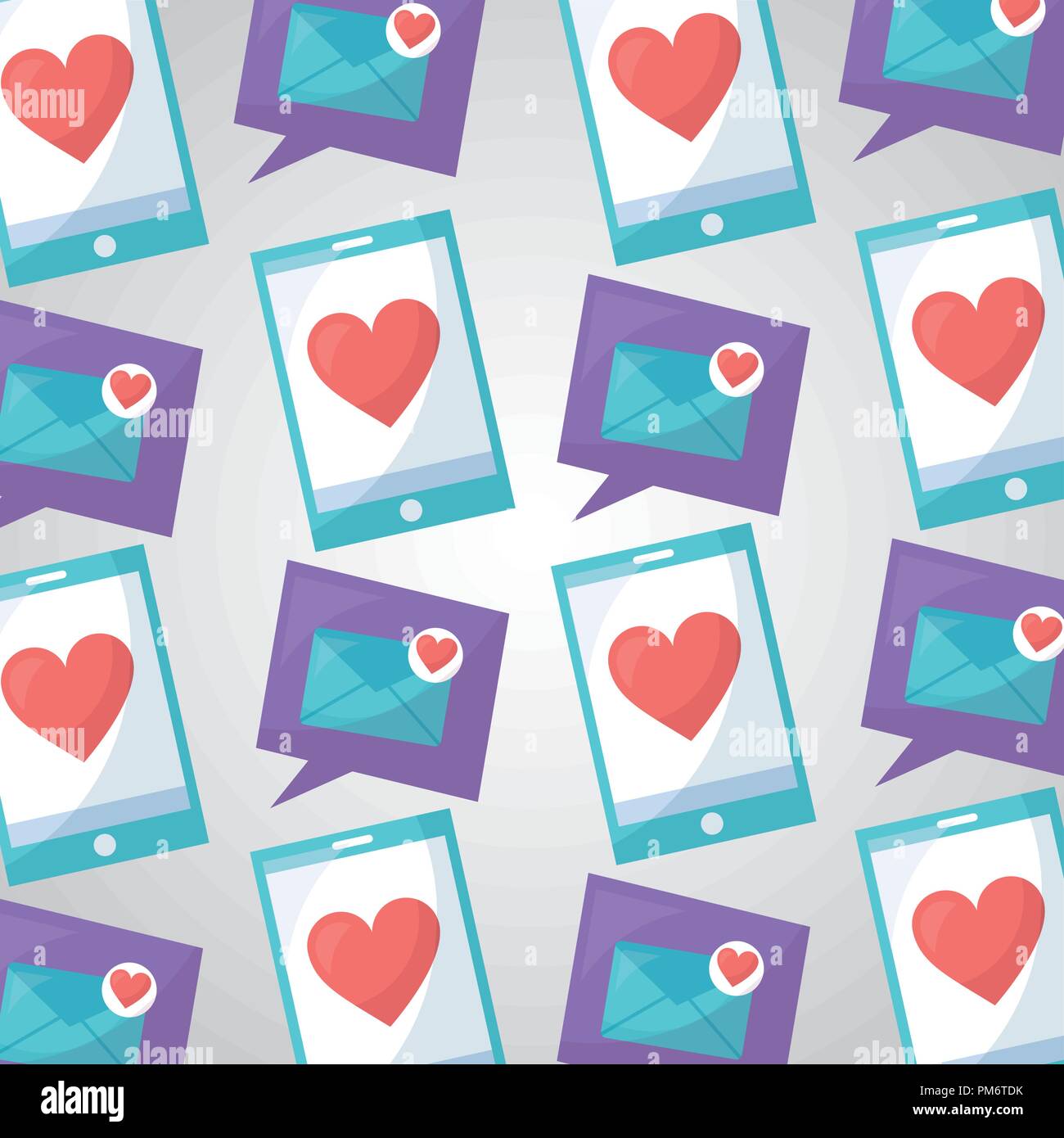 Mobile lovers Stock Vector Images - Alamy