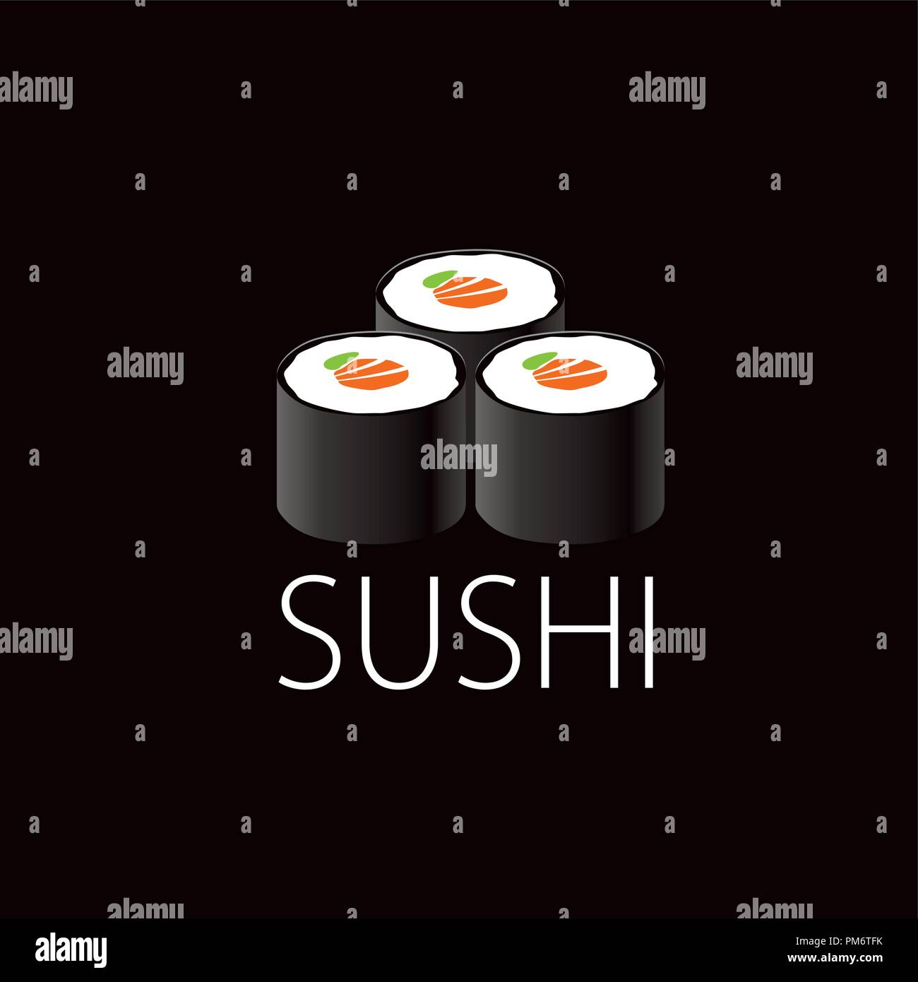 vector sushi logo Stock Vector Image & Art - Alamy