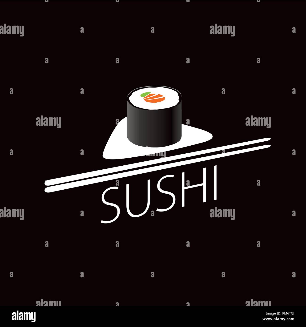 vector sushi logo Stock Vector Image & Art - Alamy