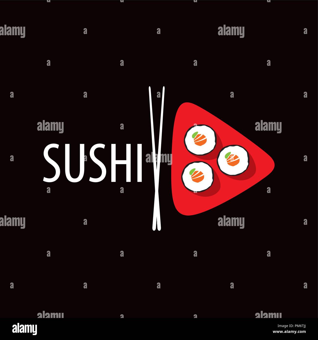 vector sushi logo Stock Vector Image & Art - Alamy