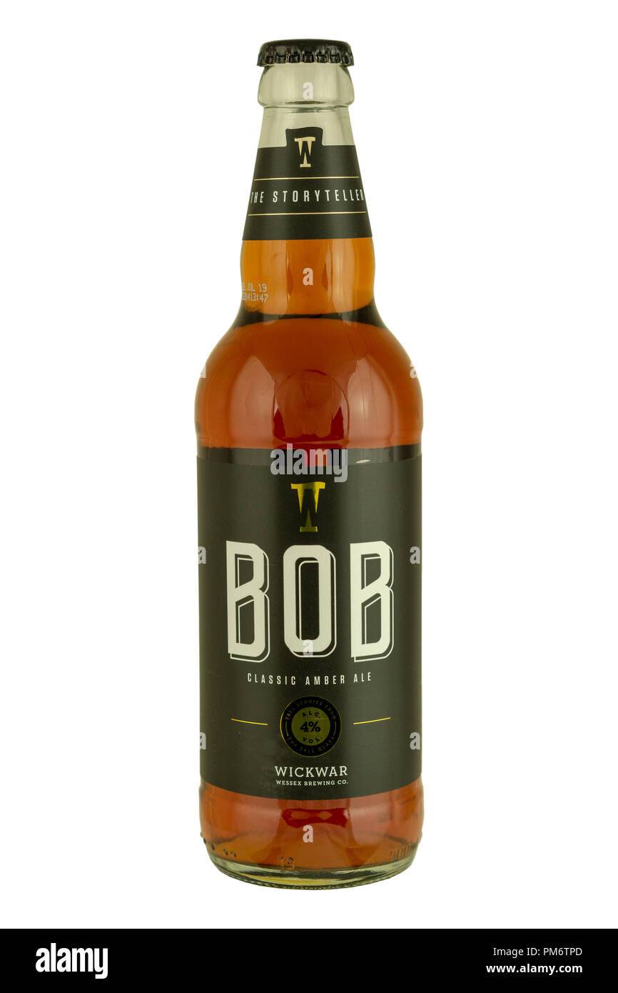 Wickwar Brewery - BOB Bottled Beer Stock Photo - Alamy