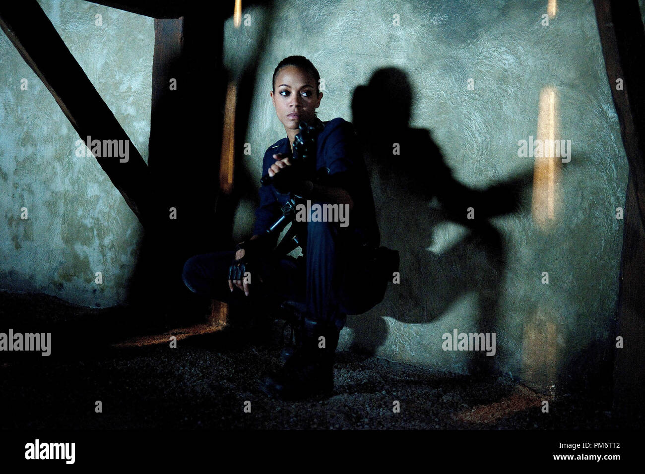 Zoe Saldana as "Cataleya" in Columbia Pictures' COLOMBIANA Stock Photo ...