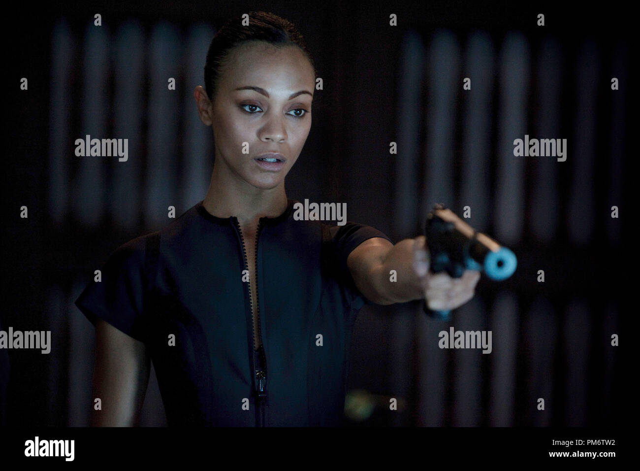 Zoe Saldana as "Cataleya" in Columbia Pictures' COLOMBIANA Stock Photo ...