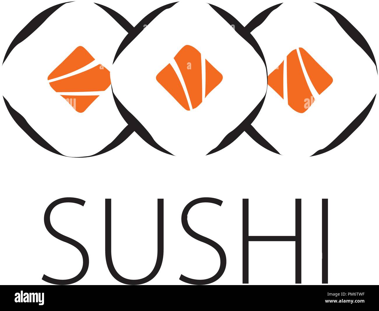 vector sushi logo Stock Vector Image & Art - Alamy