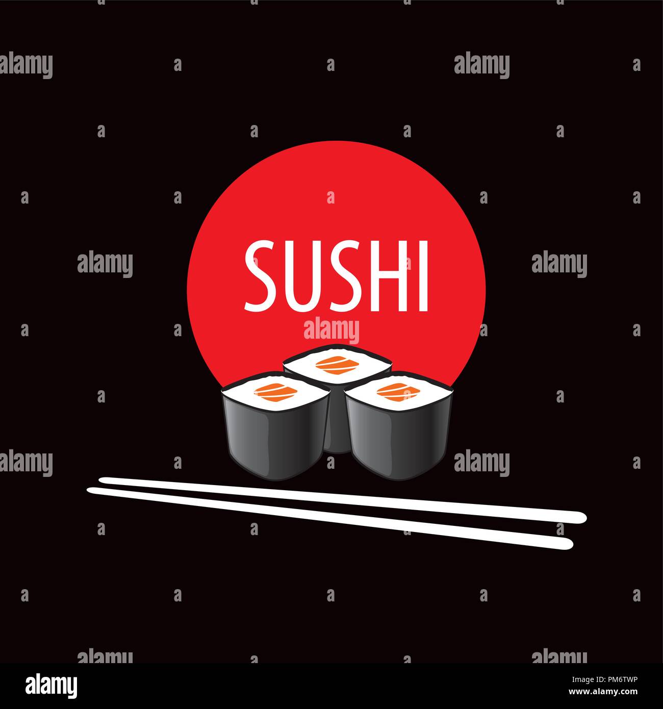 vector sushi logo Stock Vector Image & Art - Alamy
