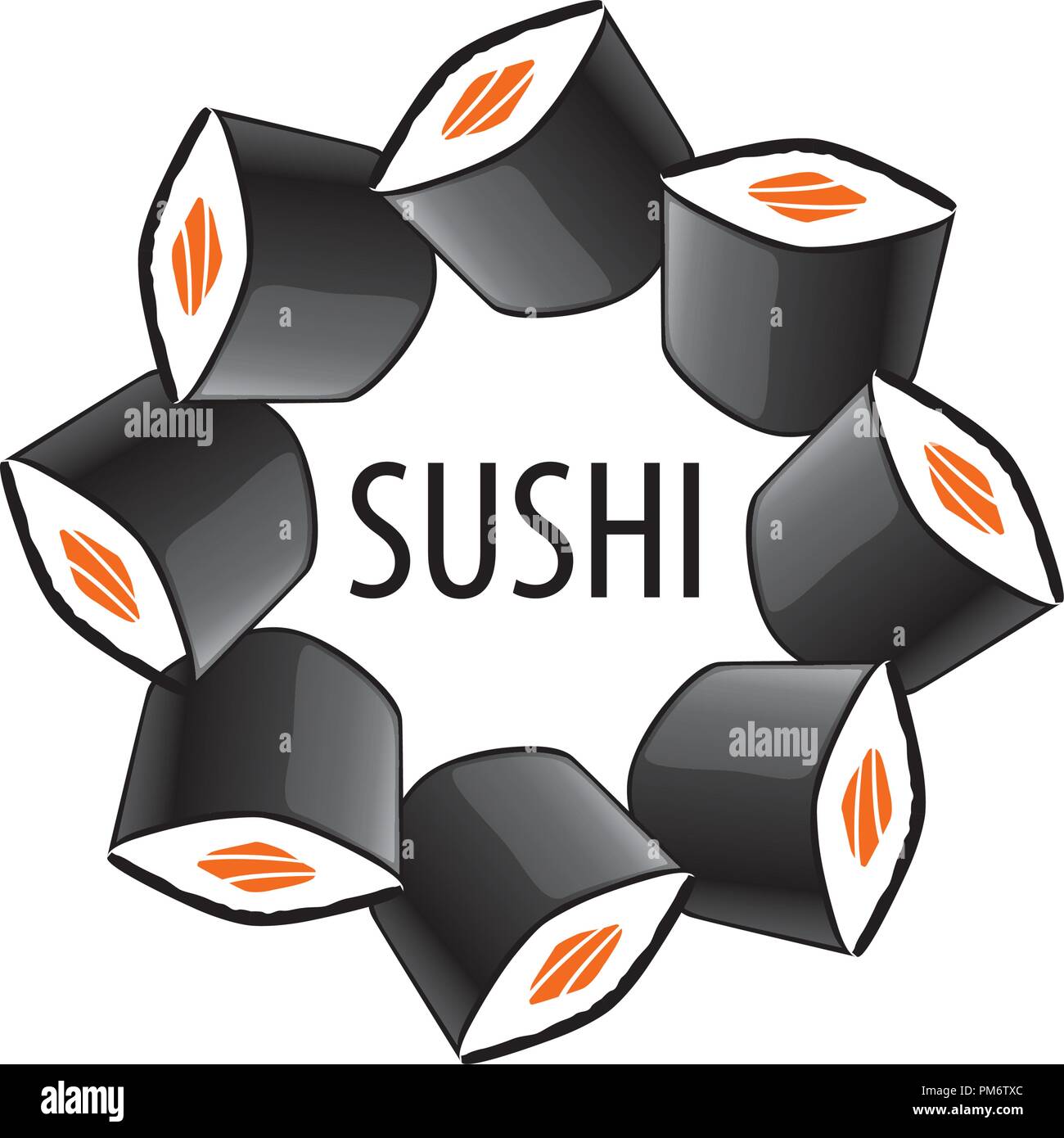 vector sushi logo Stock Vector Image & Art - Alamy