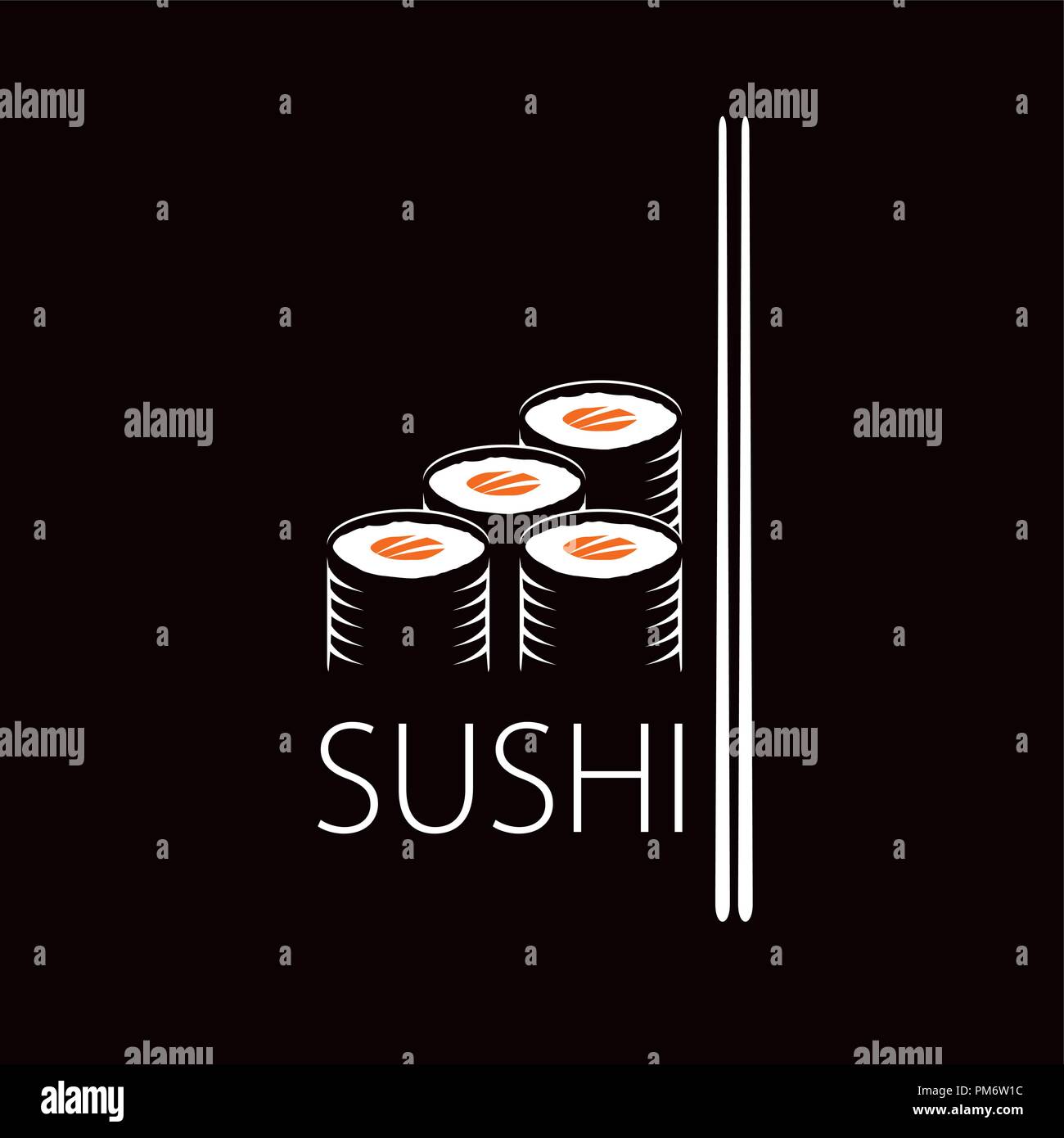 vector sushi logo Stock Vector Image & Art - Alamy