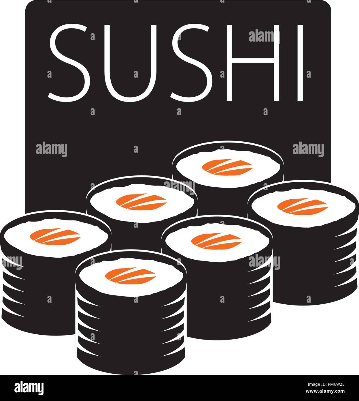vector sushi logo Stock Vector Image & Art - Alamy