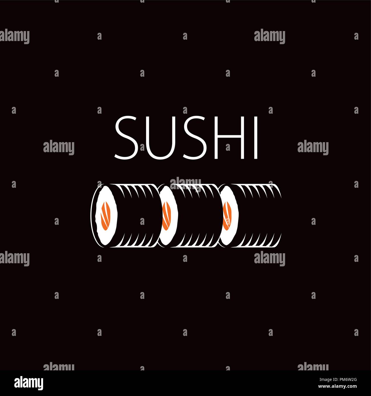 vector sushi logo Stock Vector Image & Art - Alamy