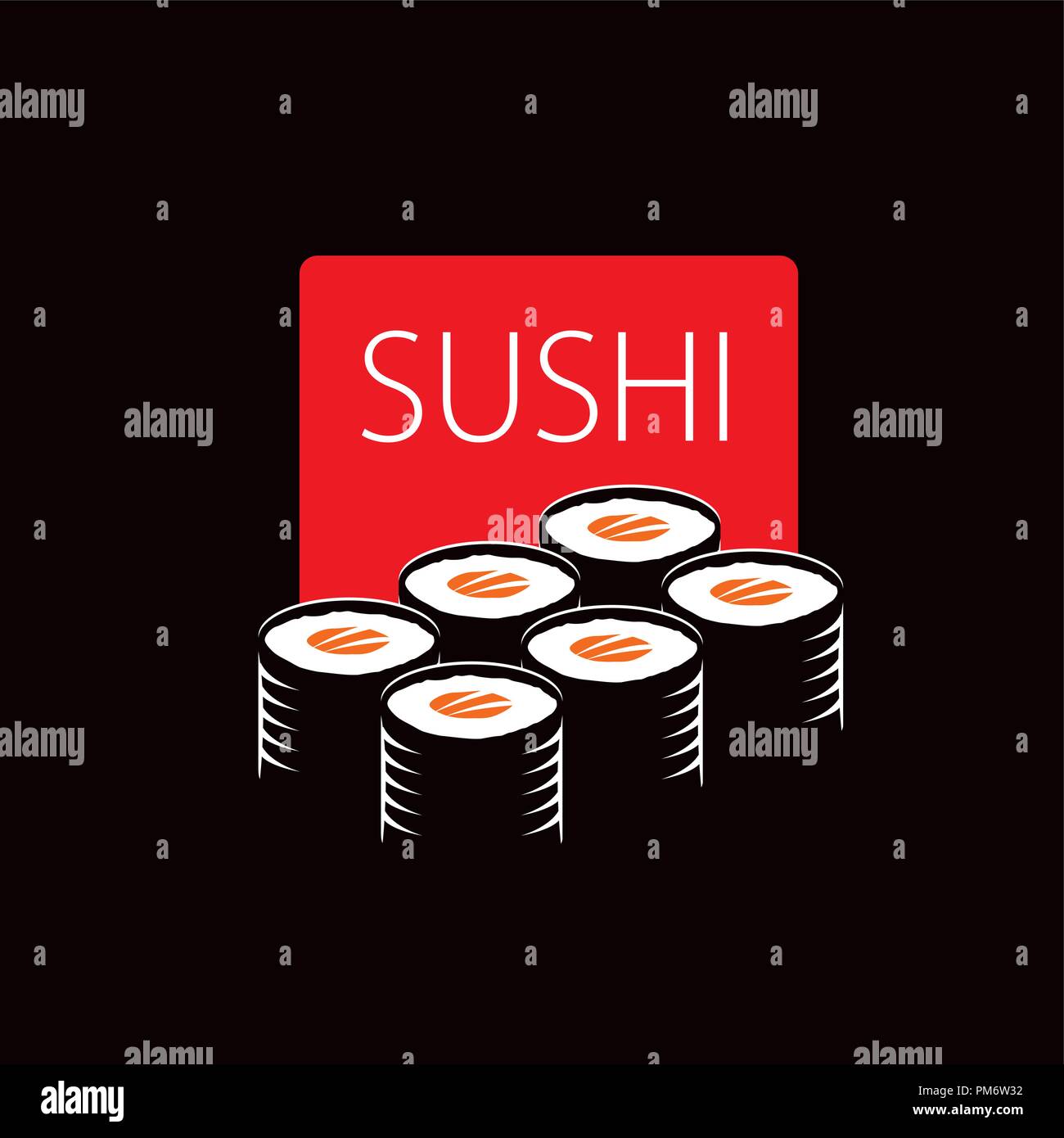 vector sushi logo Stock Vector Image & Art - Alamy