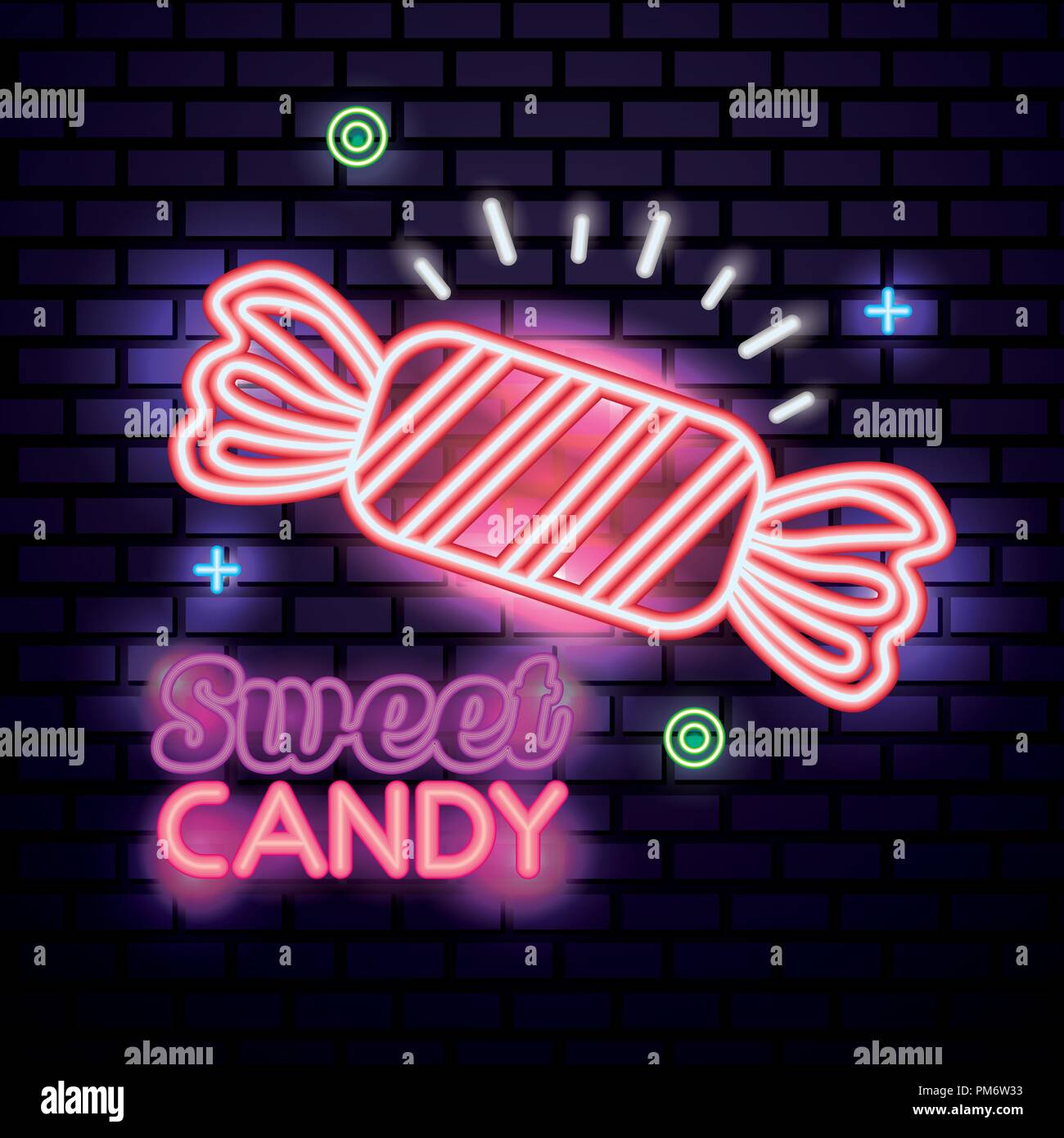 sweet candy neon Stock Vector Image & Art - Alamy