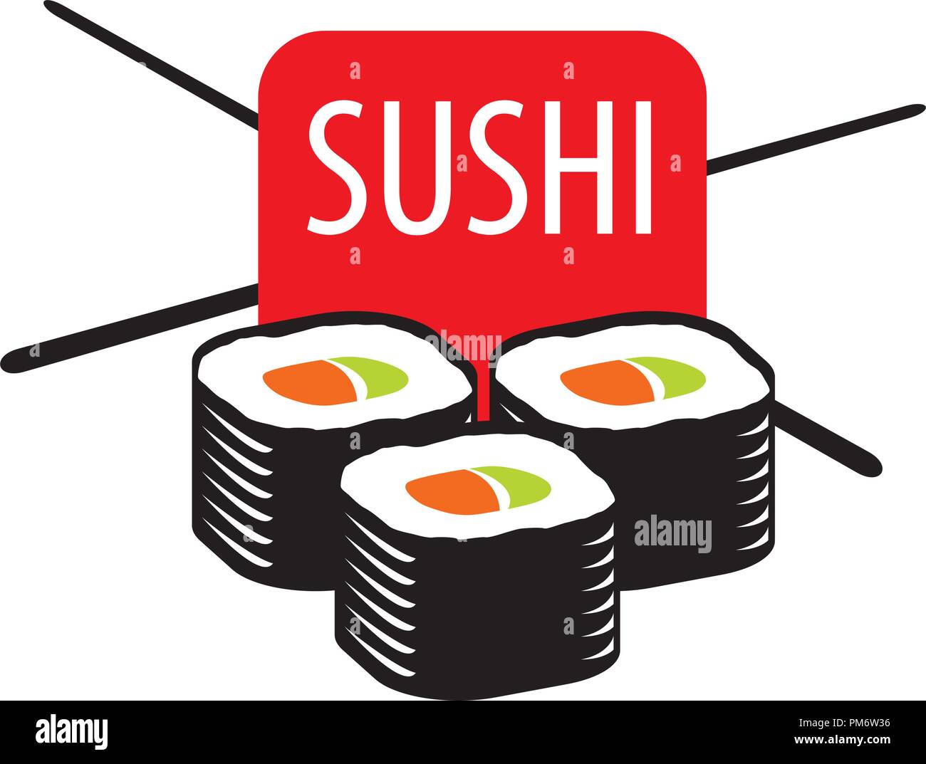vector sushi logo Stock Vector Image & Art - Alamy