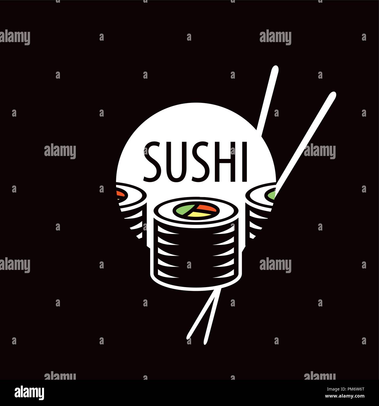 vector sushi logo Stock Vector Image & Art - Alamy