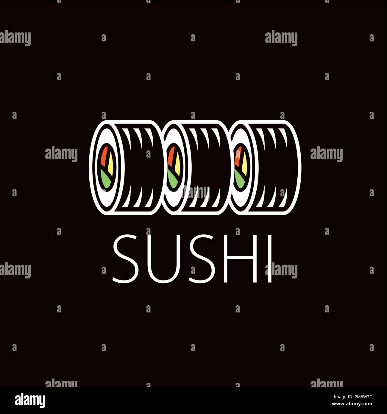 vector sushi logo Stock Vector Image & Art - Alamy
